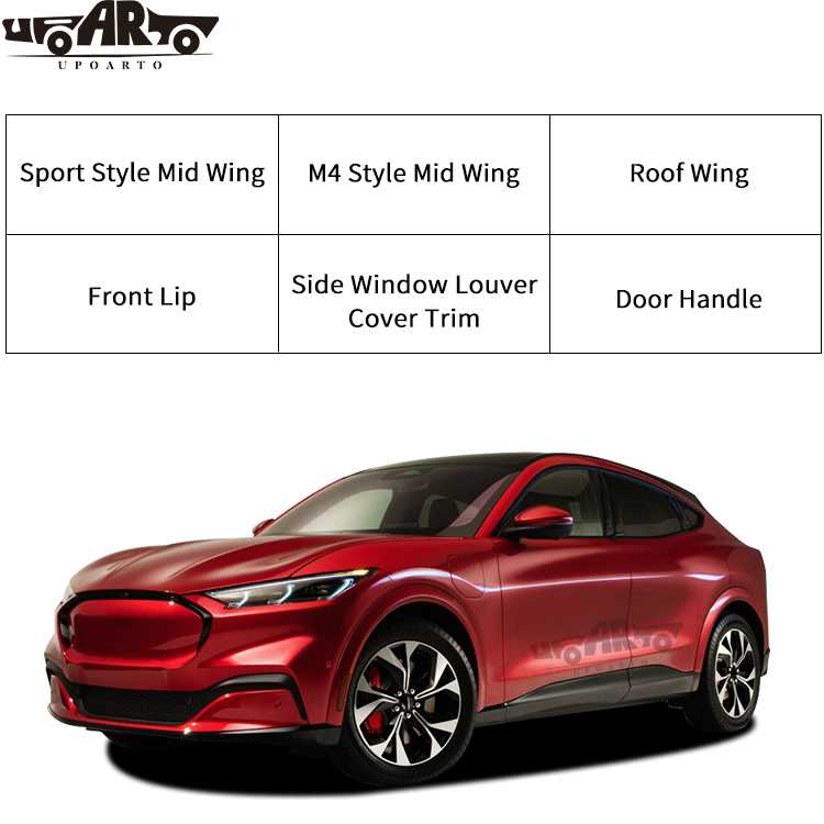 Exterior Accessories For Ford Mustang Mach E 2021+ - Buy spoiler ...